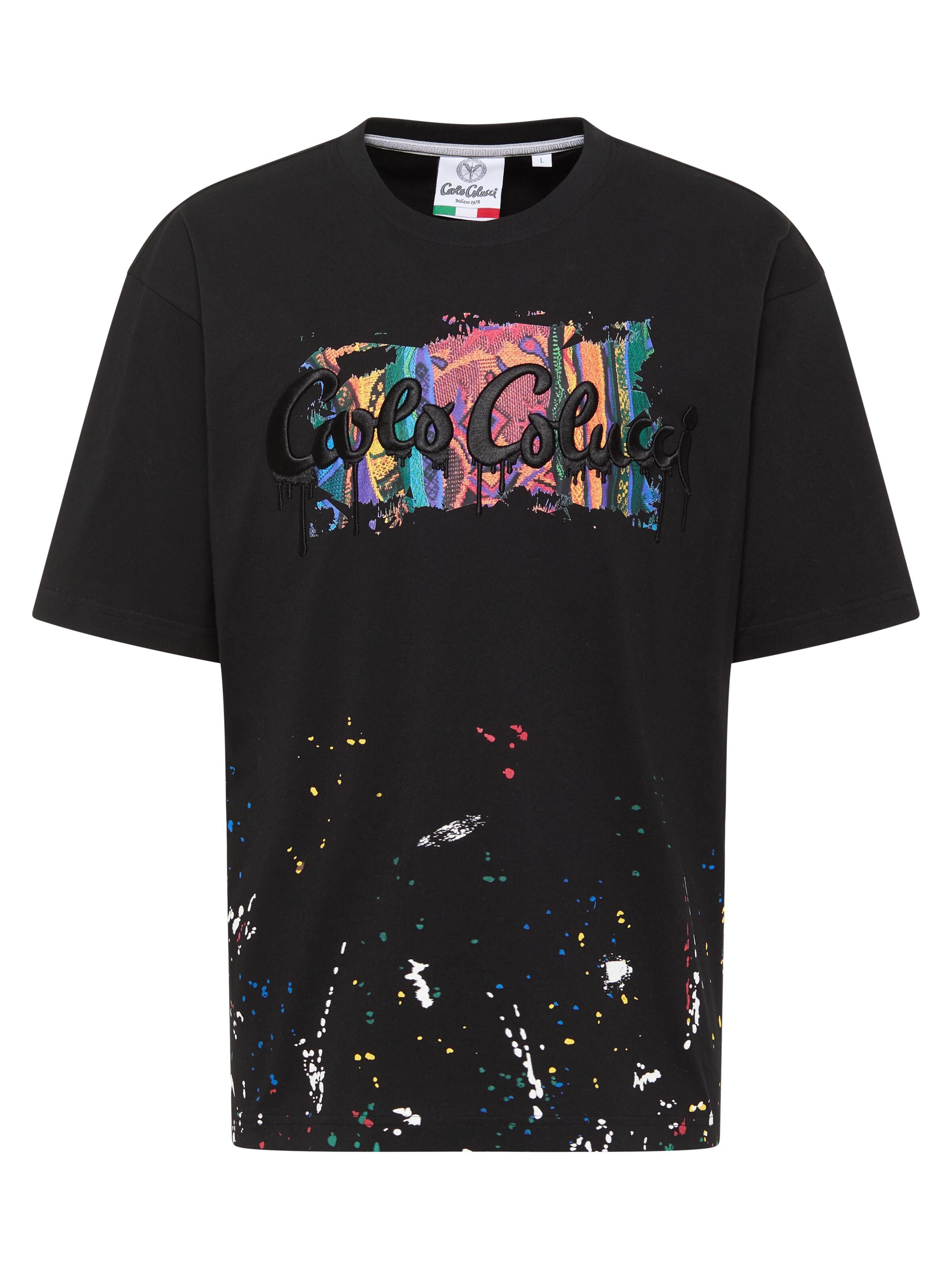 T-shirt -Paint drop- | Black | L | CC-C4046-20-L