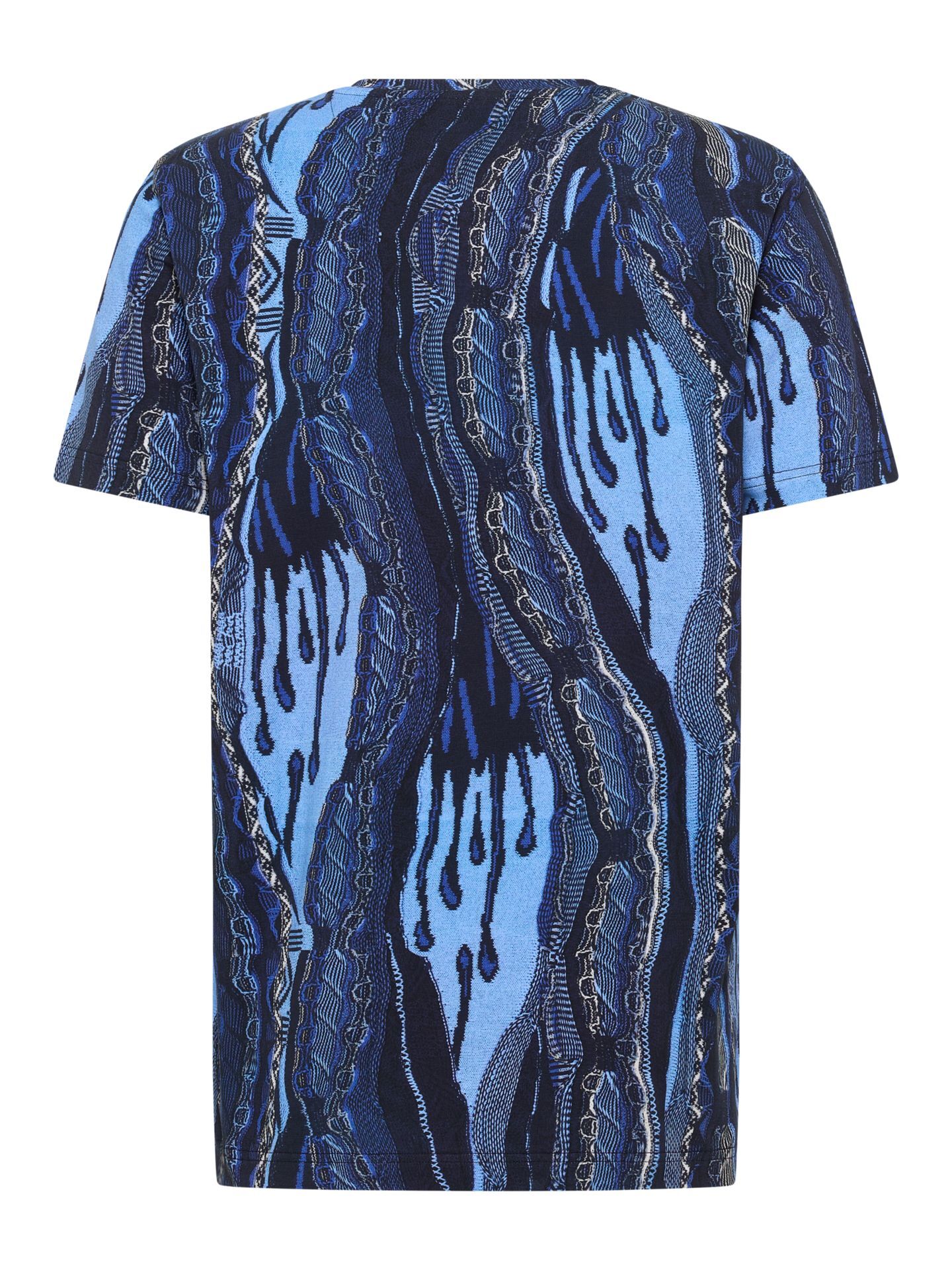 Strickdruck T-Shirt - 3D Knit | Navy | XXL | CC-C3486-101-XXL