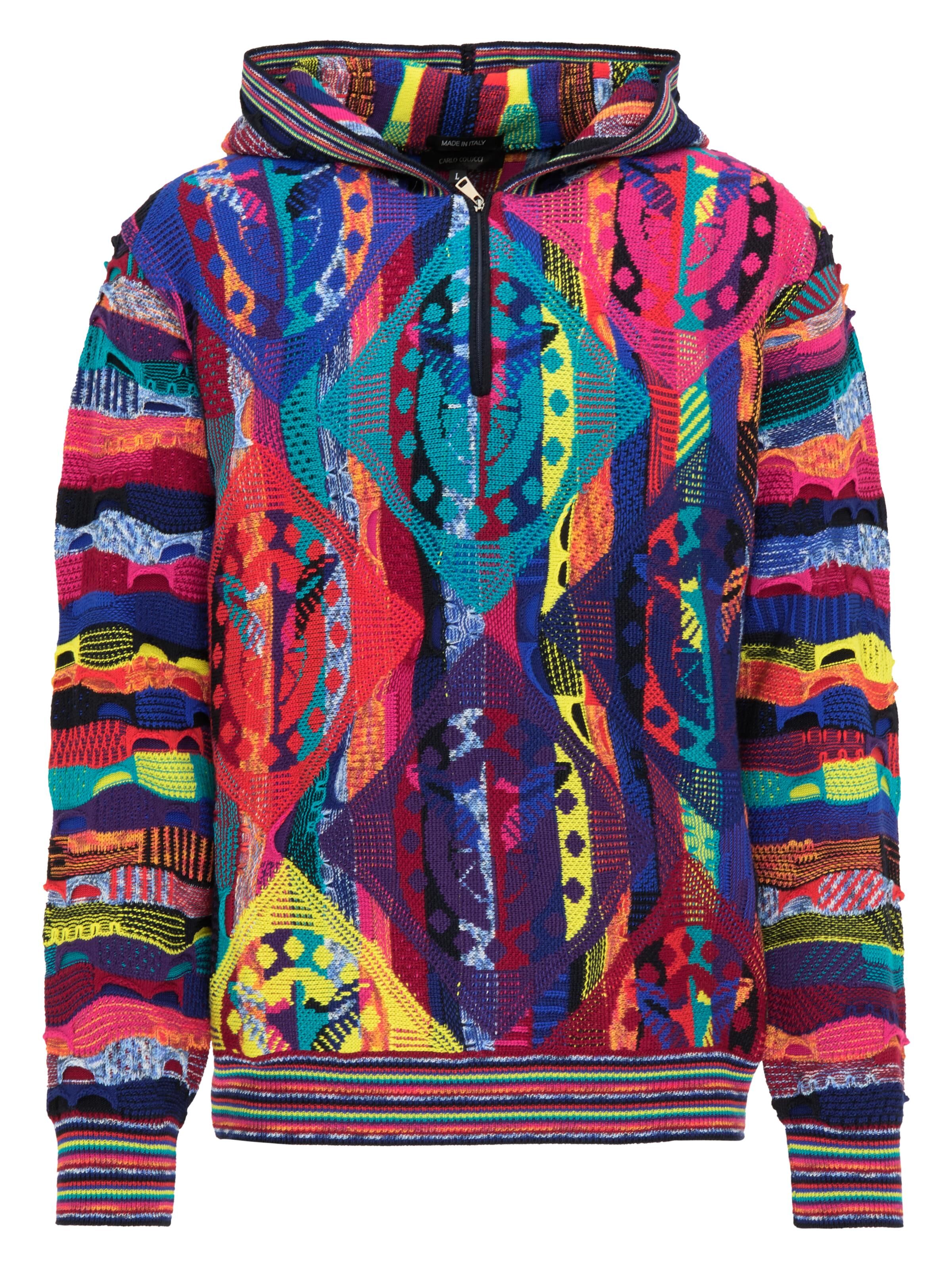 Inlay knit troyer | DAH-C12001-101-XS