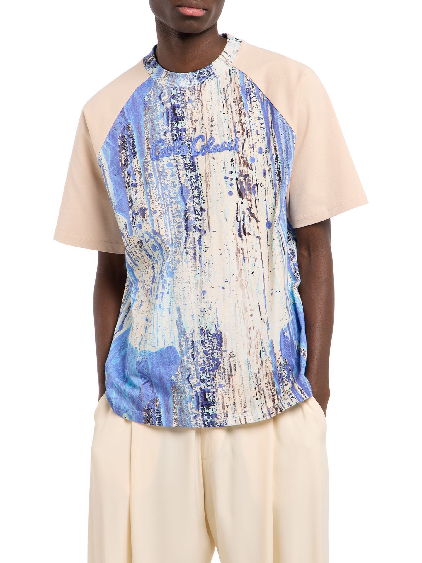 T-shirt - AI DRIP KNIT | White | L | CC-C3402-591-L