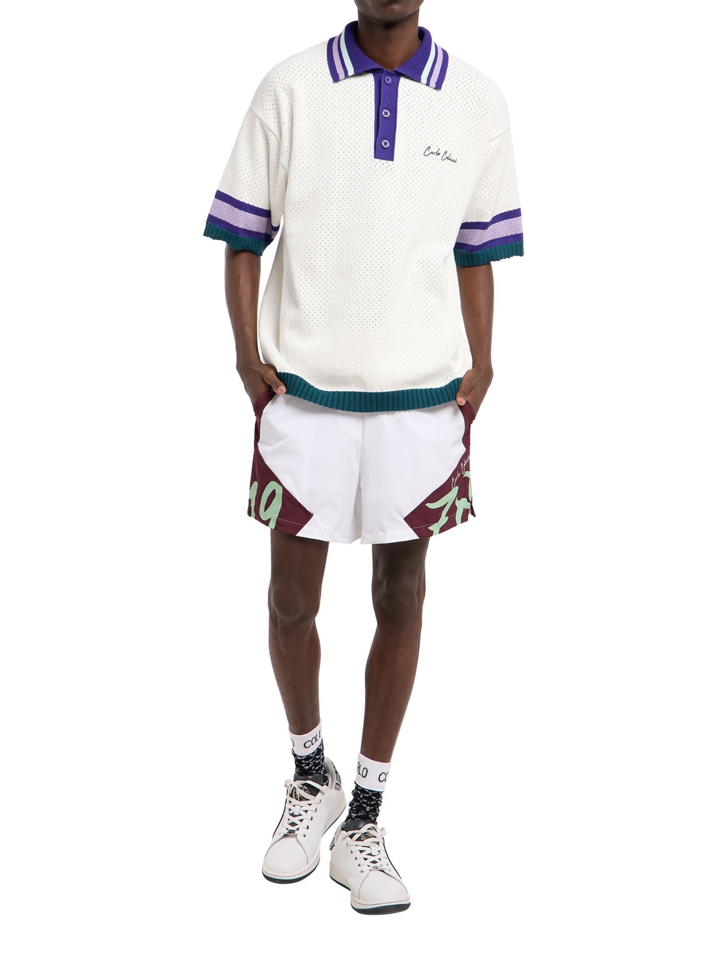 Mesh polo shirt - MATCH POINT | White | XXL | CC-C5773-591-XXL